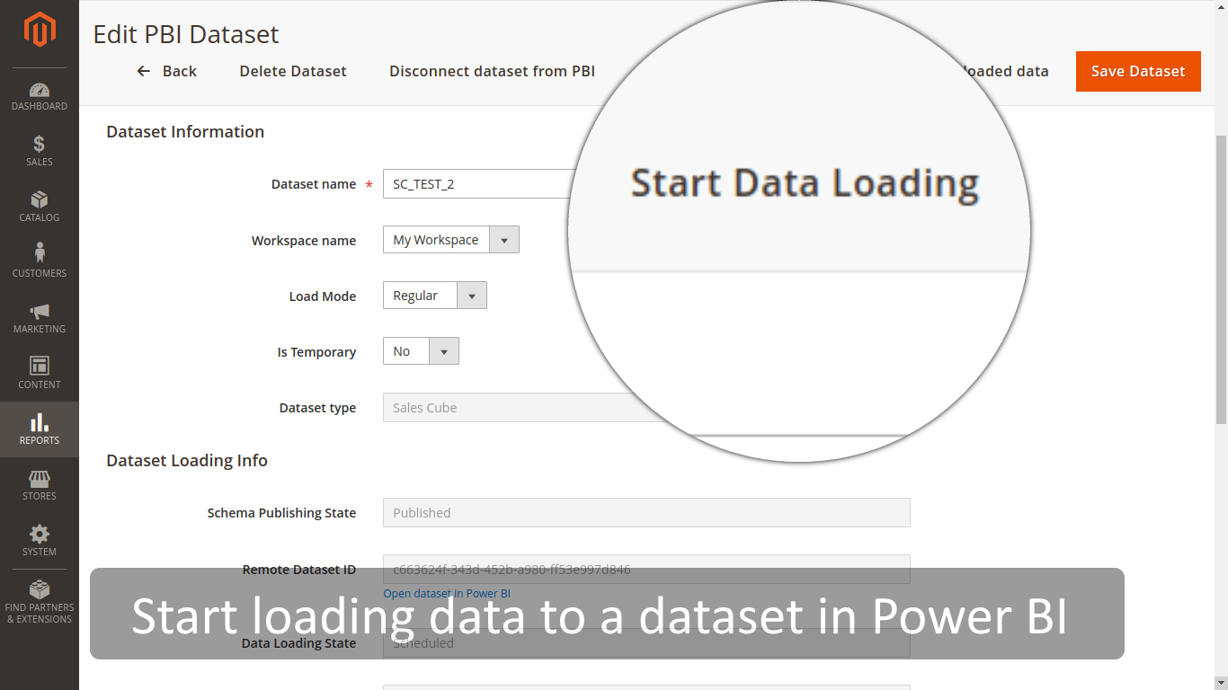 Power BI Sales Cube Lite extension for Magento